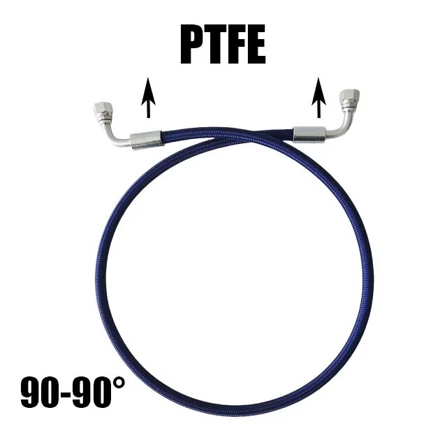 Трубка подачи масла для турбины AN4 из PTFE, длина 30~500 см, комплект линии подачи 450CM, 90-90