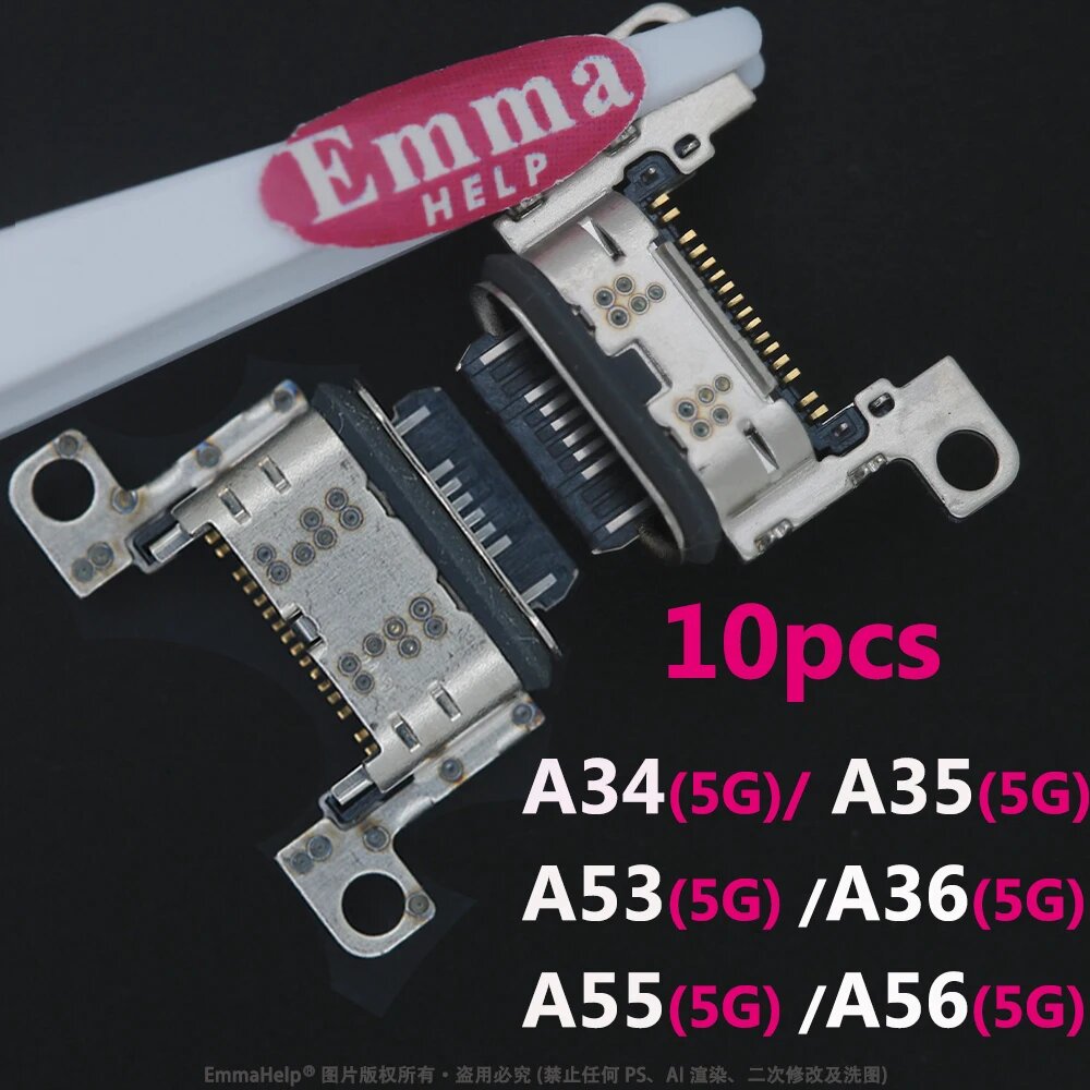 Оригинальный разъем для зарядки (док-станция) для Samsung Galaxy A34 A35 A36 A56 A55 Original 10pcs