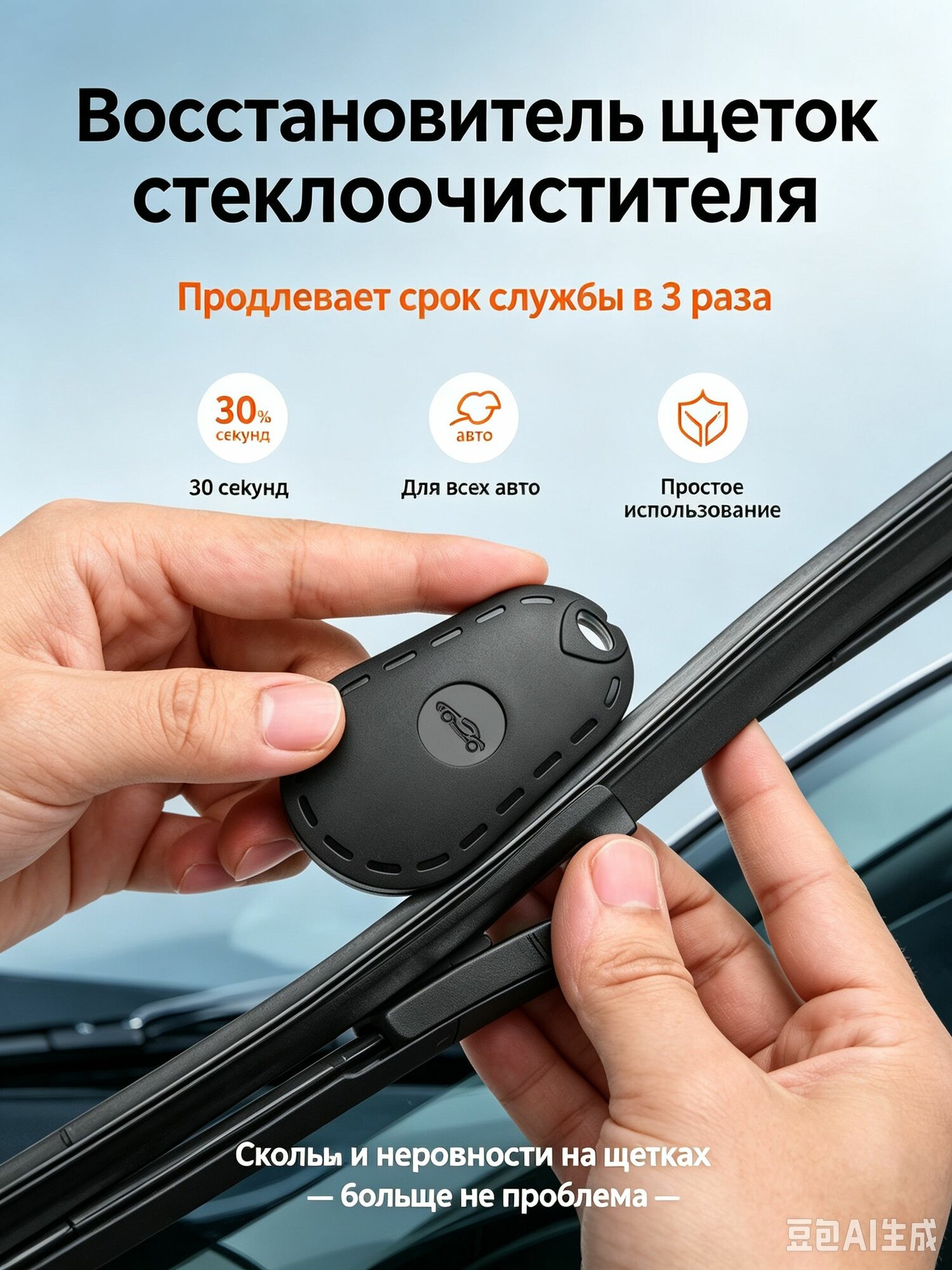 Восстановитель щеток стеклоочистителя, точилка для дворников автомобиля, компактный автоинструмент