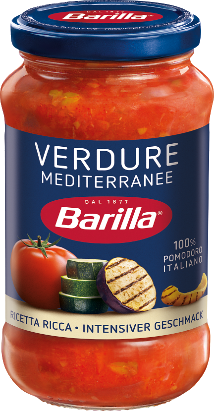 Упаковка из 6 штук Соус Barilla Томатный Средиземноморские овощи с/б 400г