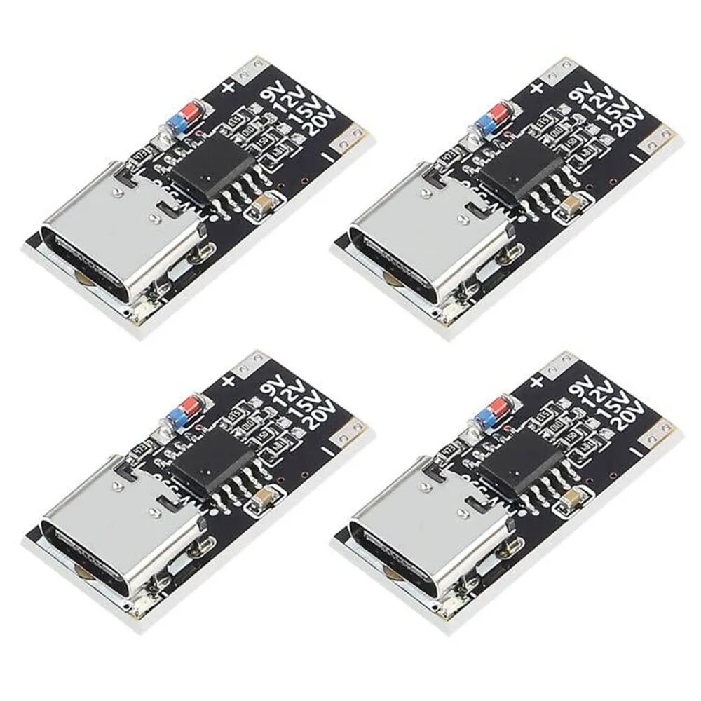 4PCS USB-C PD Trigger Board Module PD/QC Decoy Быстрая зарядка USB Type-C до 12 В Power Delivery Boost