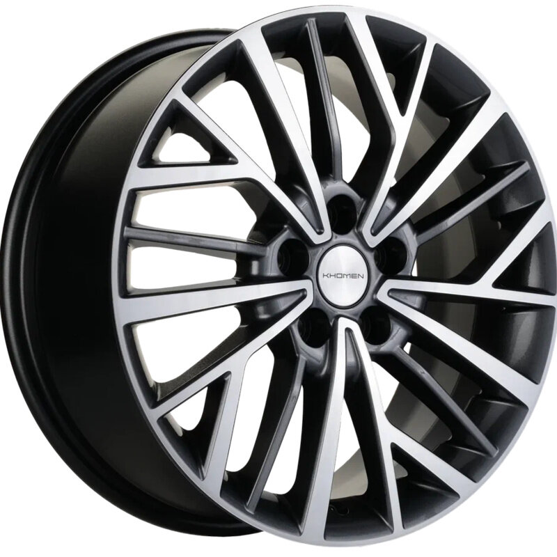 Литой колесный диск Khomen Wheels KHW1717 (RAV4) 7x17/5x114,3 ET39 D60,1 Gray-FP