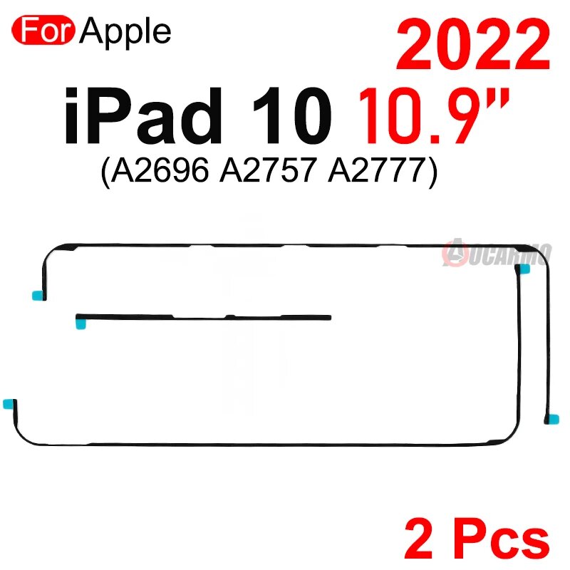Aocarmo для Apple iPad 2/3/4/5/6/7/8/9/10 9,7' 10,2' 10,9' дюймов, клейкая наклейка для ремонта переднего ЖК-дисплея с сенсорным экраном