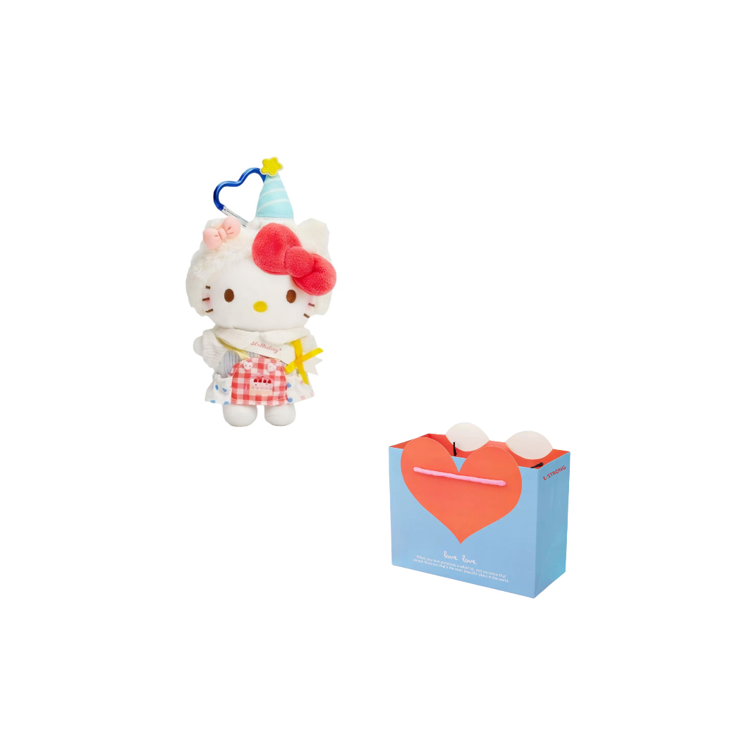 E-STRONG x Sanrio Ограниченная серия к 50-летию Хелло Китти Плюшевые брелки 13 см