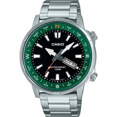 Наручные часы CASIO Collection, серебряный/синий — фото 1