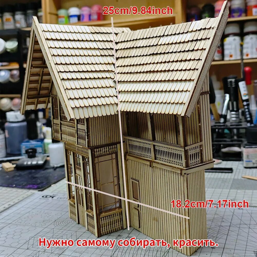 Cor 1/35 сборная модель дома диорама — фото 1