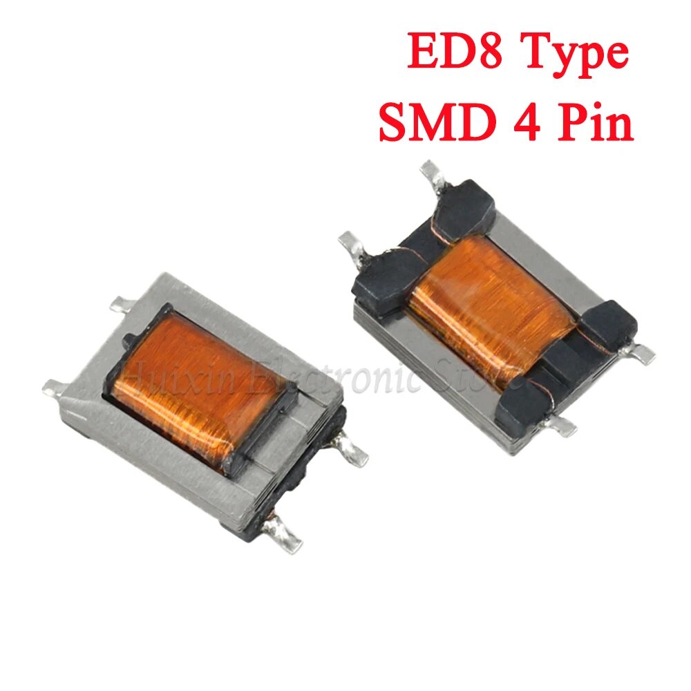2 шт. Аудиотрансформаторы EI14, 600:600 Ом, 1:1, из никелевого пермаллоя SMD 4 Pin ED8 Type