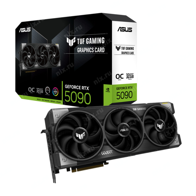 ASUS TUF Gaming TUF-RTX5090-O32G-GAMING (GeForce® RTX 5090) 32 Гб, GDDR7, 512 бит, PCI Express, 3xDP,1xHDMI
