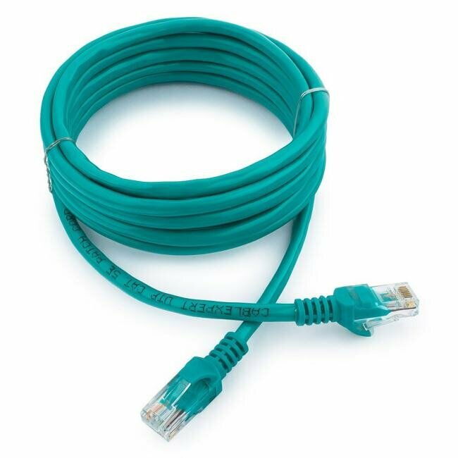 Cablexpert PP12-3M/G Patch Cord UTP кат.5e, 3м, зелёный — фото 1