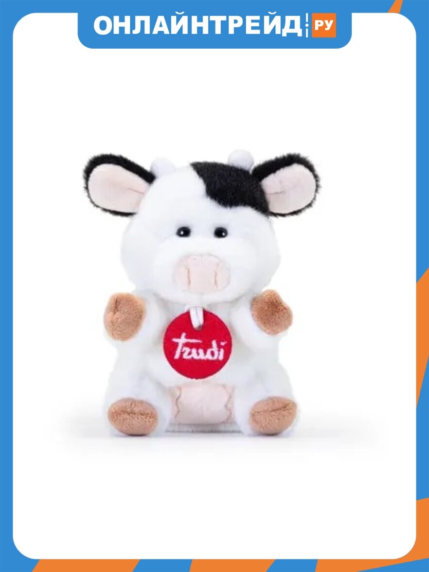 Мягкая игрушка Trudi 51344 Коровка делюкс 14 см