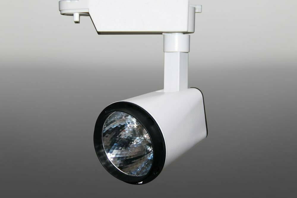 Трековый светильник ShopLEDs Трековый светодиодный светильник Track-93 (220V, бело-черный корпус, 10W, однофазный) (дневной белый 4000K)