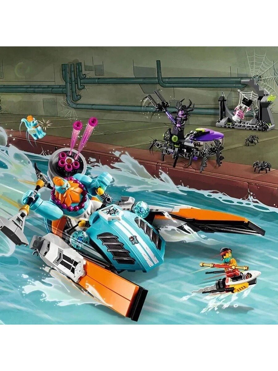 Конструктор Monkie Kid серия сопоставим с 80014 Катер Сэнди, Количество элементов, шт 410