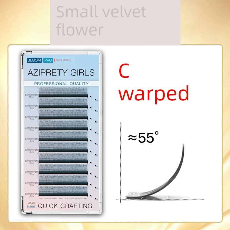 C-Curve Single Root Eyelash Extension 8mm профессиональное использование, дизайн мягкой цветочной структуры