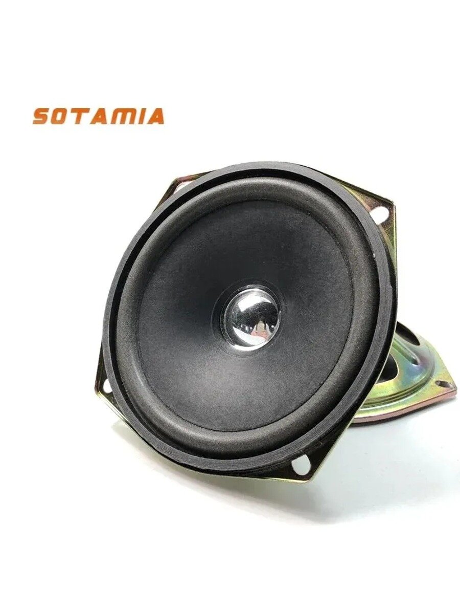 SOTAMIA 2Pcs 5-дюймовый полнодиапазонный динамик 4 Ом 10 Вт, громкоговоритель домашнего кинотеатра DIY Sound Music