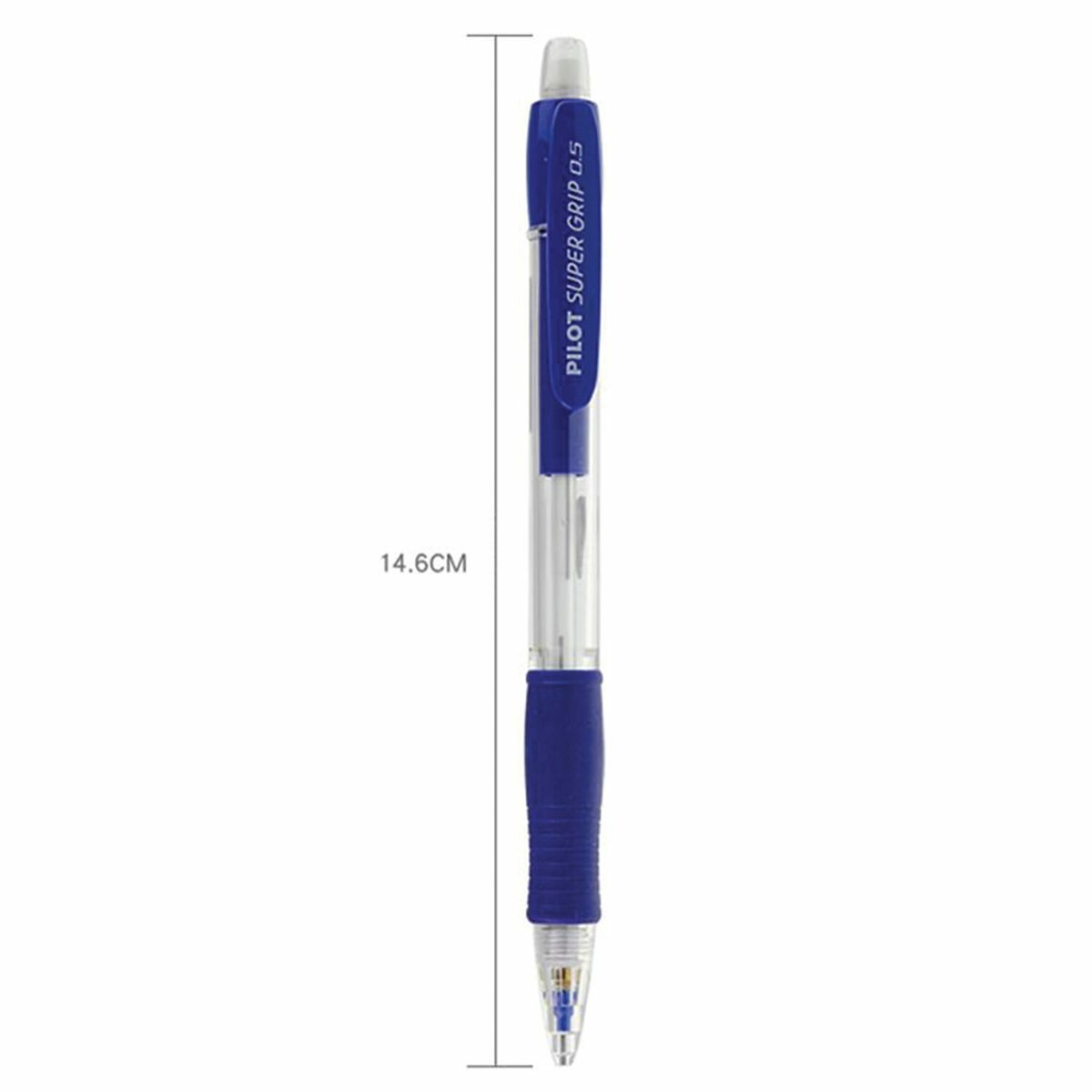 Карандаш механический Pilot H-185 Super Grip (0.5мм, с ластиком, резиновая манжетка, корпус синий) (H-185-L), 144шт.
