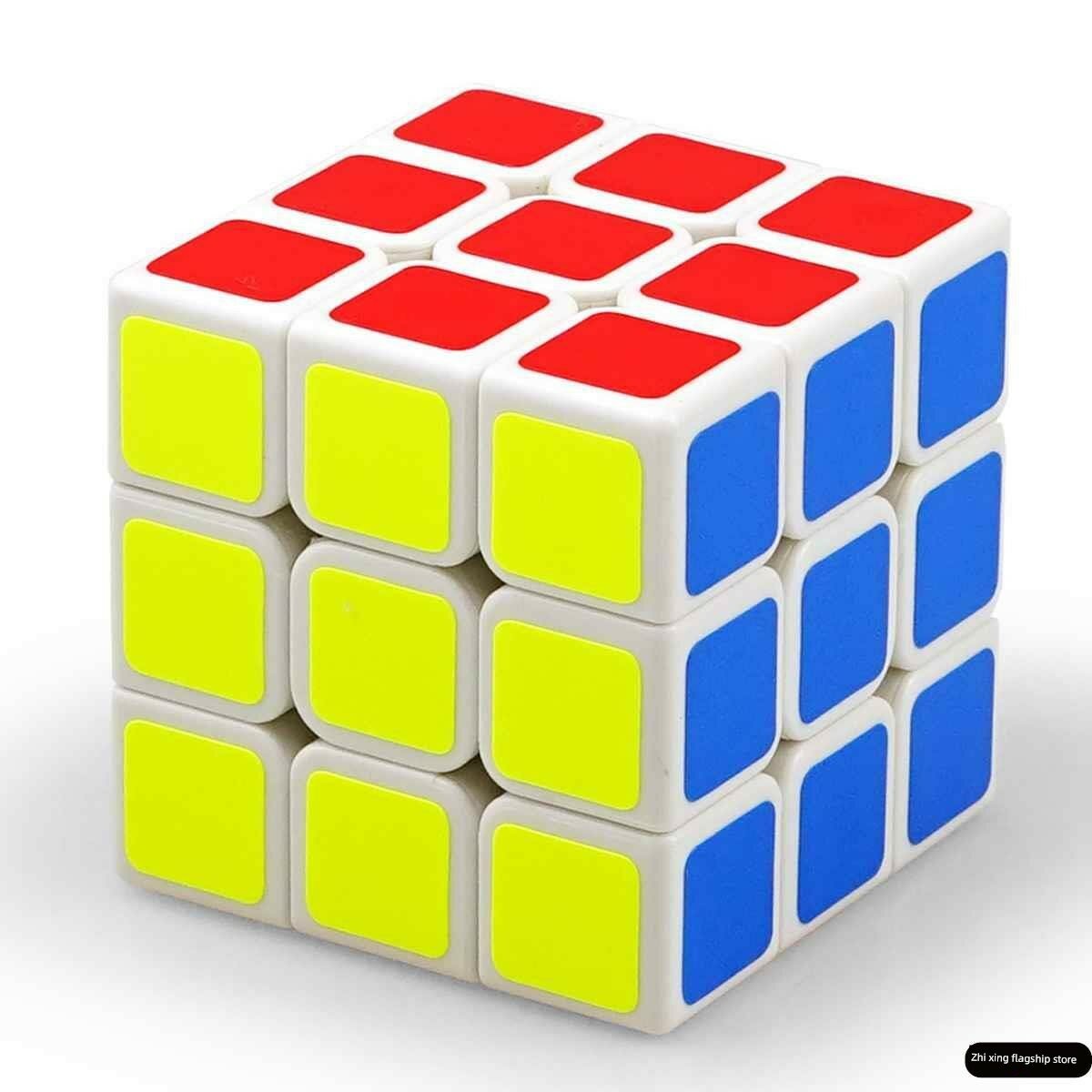 3x3 белый глянцевый кубик Рубика, гладкое вращение, обучающая игрушка для детей, соревновательное качество