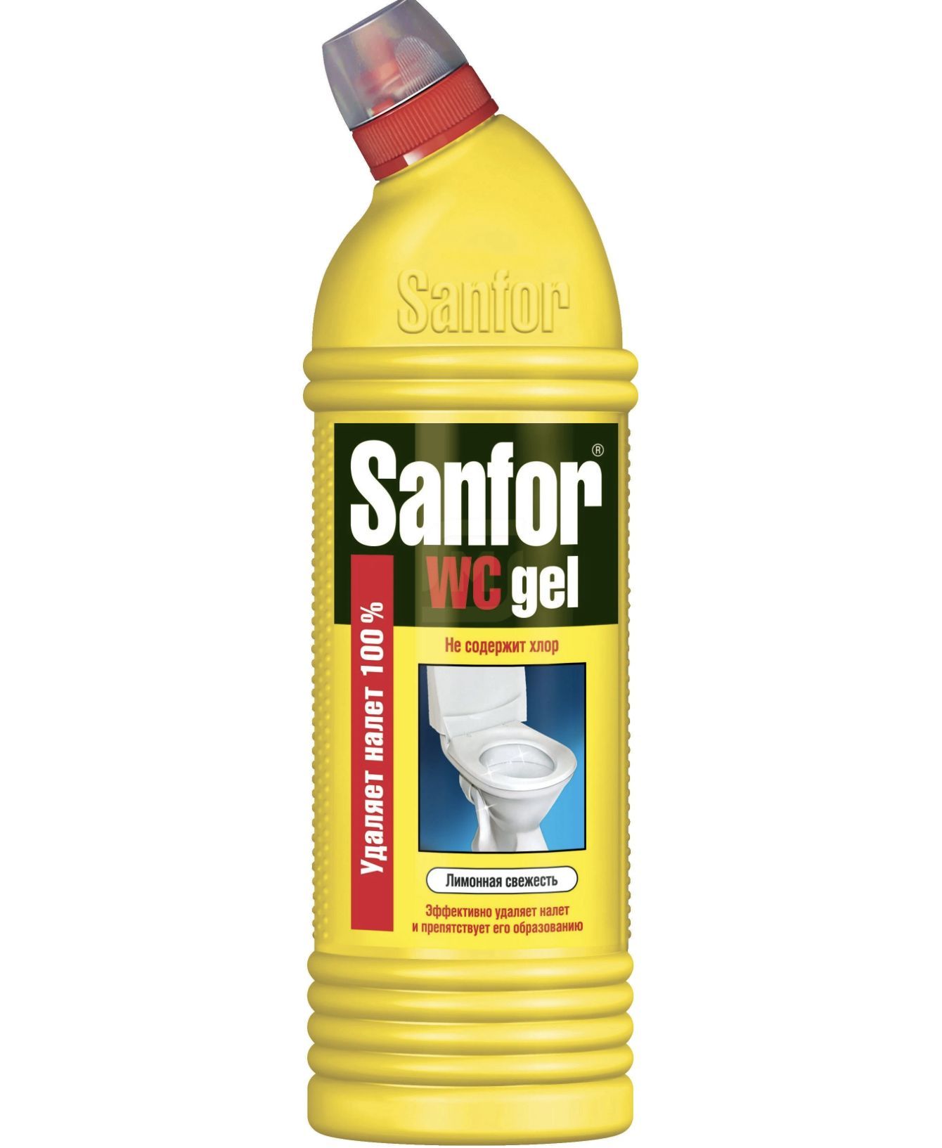 Санфор / Sanfor WC Gel - Гель для чистки сантехники жидкий Антиналет Лимонная свежесть 750 г