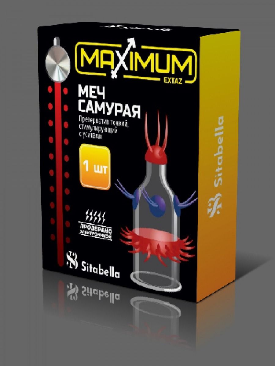 Презерватив латексный Exstaz Maximum Меч самурая