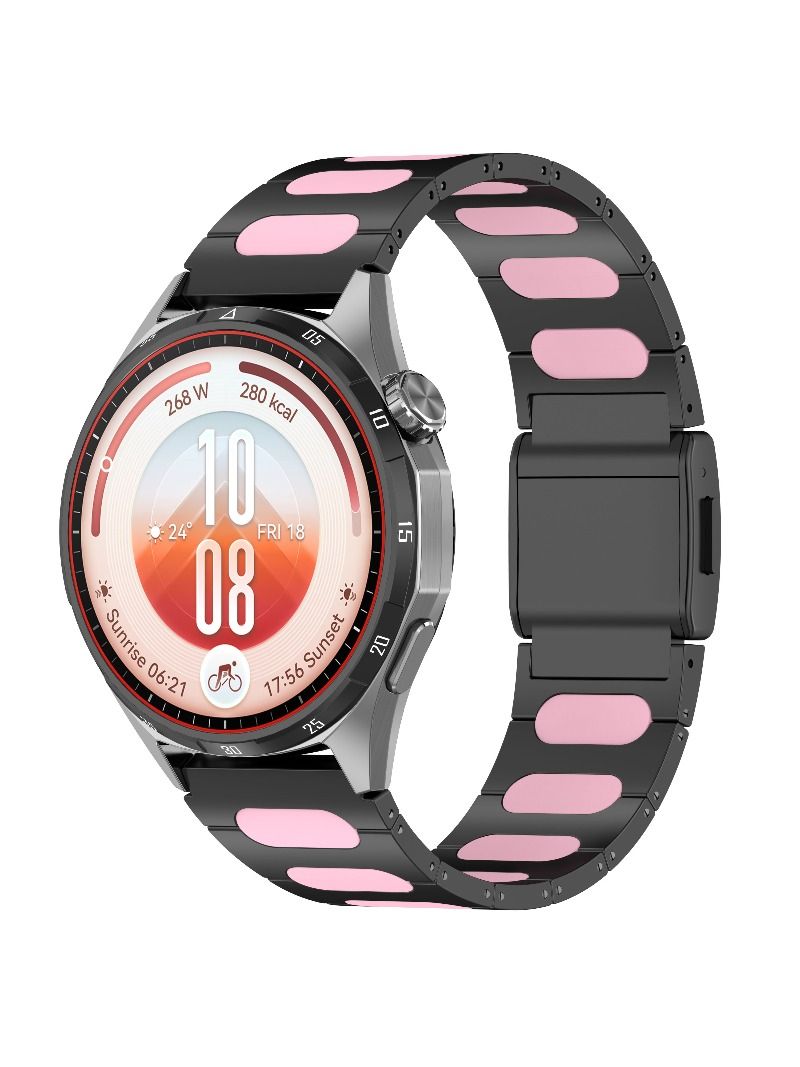Комбинированный ремешок из сплава и силикона для Huawei Watch GT7, магнитная застёжка, 22 мм