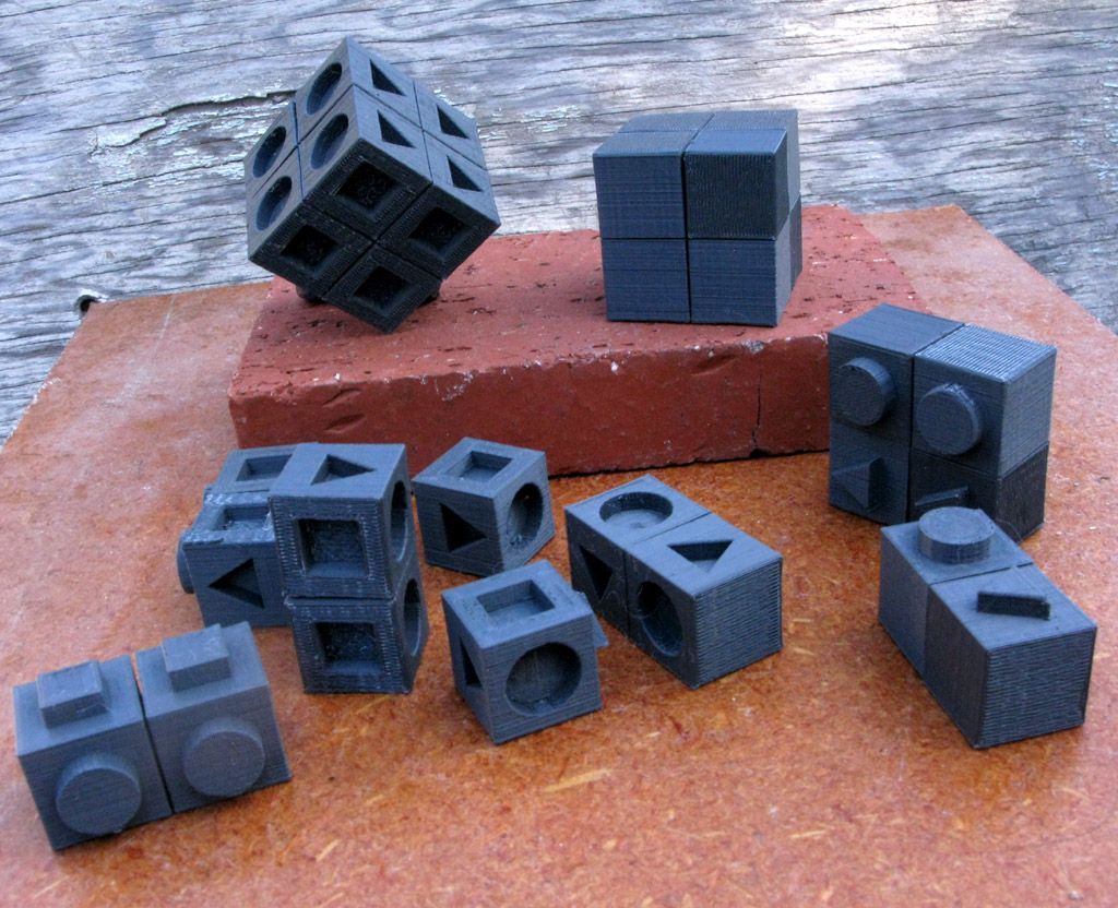 3D-пазл сборный кубический, PLA, 3D-печать, арт. PZ-PUZ-TV-2437004