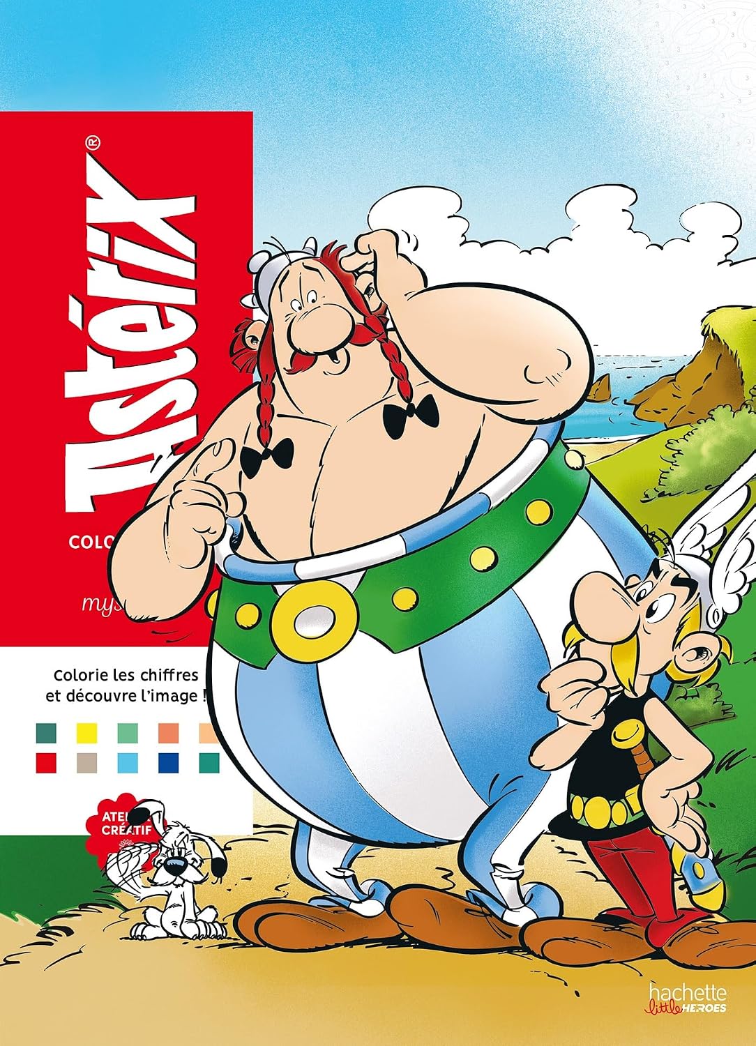 Раскраска по номерам Hachette Heroes Coloriages Mysteres Asterix - Астерикс, 112 стр, мягкая обложка - 2017356212