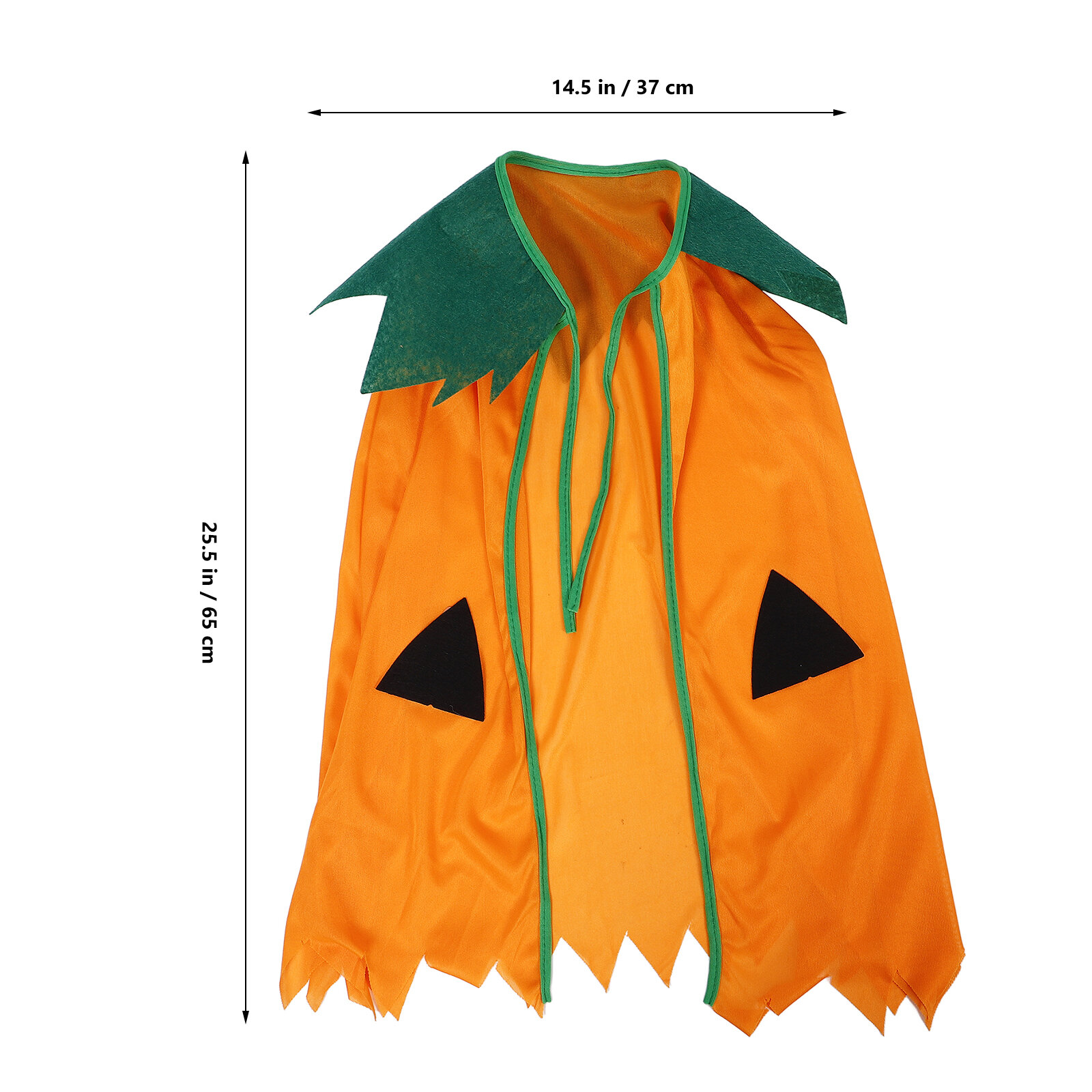 Плащ Для Хэллоуина Оранжевый Капюшон Размер 65.00X37.00X0.40Cm