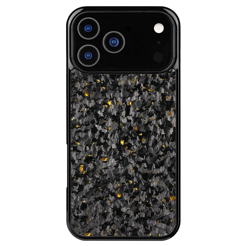 Карбоновый чехол для iPhone 17 Pro Max, кованый узор, с MagSafe