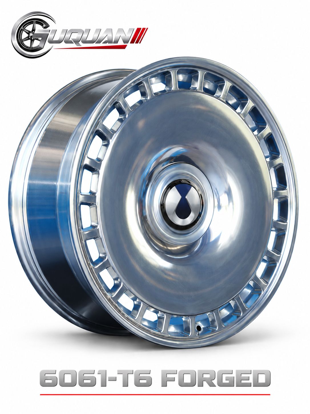 Кованый колесный диск ABW 3813E2295-1 R22 9.5J ET30 6x139.7, полированные спицы и полированный обод