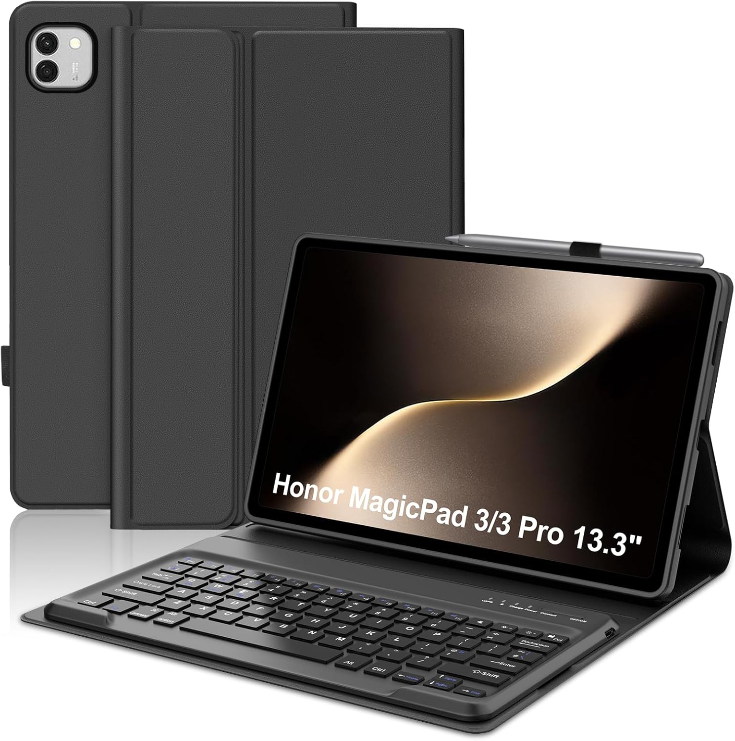 Чехол с клавиатурой для HONOR MagicPad 3 (13.3 дюйма) / HONOR MagicPad 3 Pro (13.3 дюйма) (русская клавиатура)
