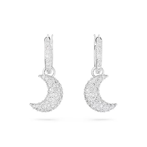 Серьги клипсы, кристаллы Swarovski