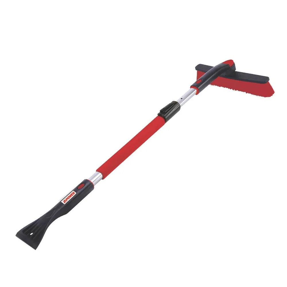 Щетка для снега телескопическая со скребком 99-127 см, ZiPOWER PM2159, поворотная щётка для автомобиля с телескопической ручкой, скребок для льда