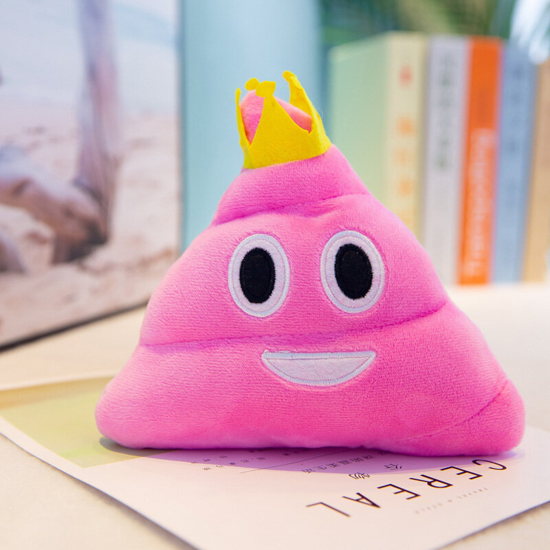 Emoji смайлики креативная кукла подушка подушка легкая плюшевая игрушка мальчик 5-12 лет розовая корона_25 см
