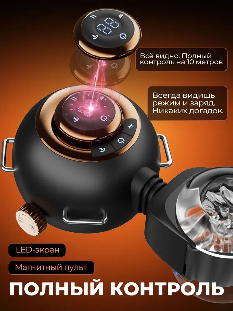 Мастурбатор мужской автоматический, 20 режимов с фрикциями и вибрацией, Реалистичный мастурбатор для мужчин, Блокировка для путешествий