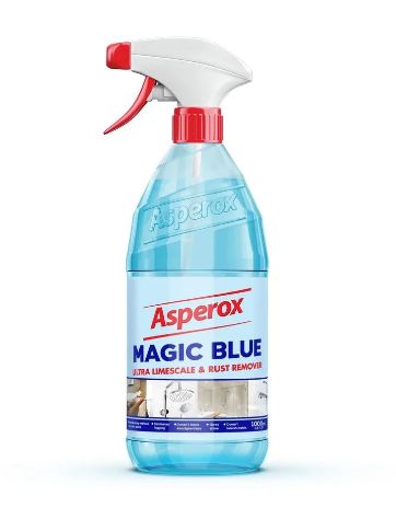 ASPEROX, Универсальное чистящее средство для ванн и сантехники, MAGIC BLUE ULTRA LIMESCALE 1л