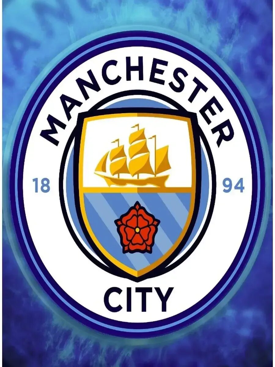 Постеры Manchester City FC карточки Манчестер Сити