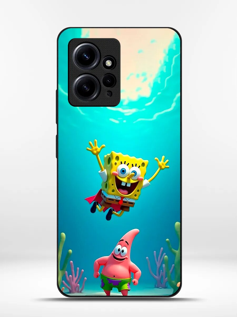 Чехол на Redmi Note 12 губка боб