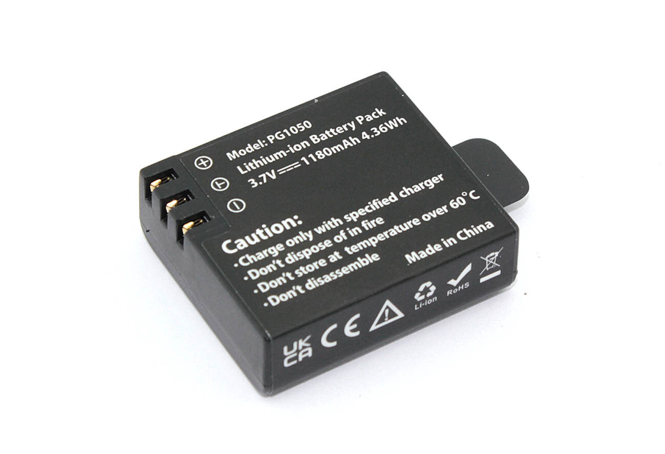 Аккумулятор PG1050 для экшн камеры Eken H2, H8, H8R, H3R, H9, H9R, 3.7V 1180 mAh