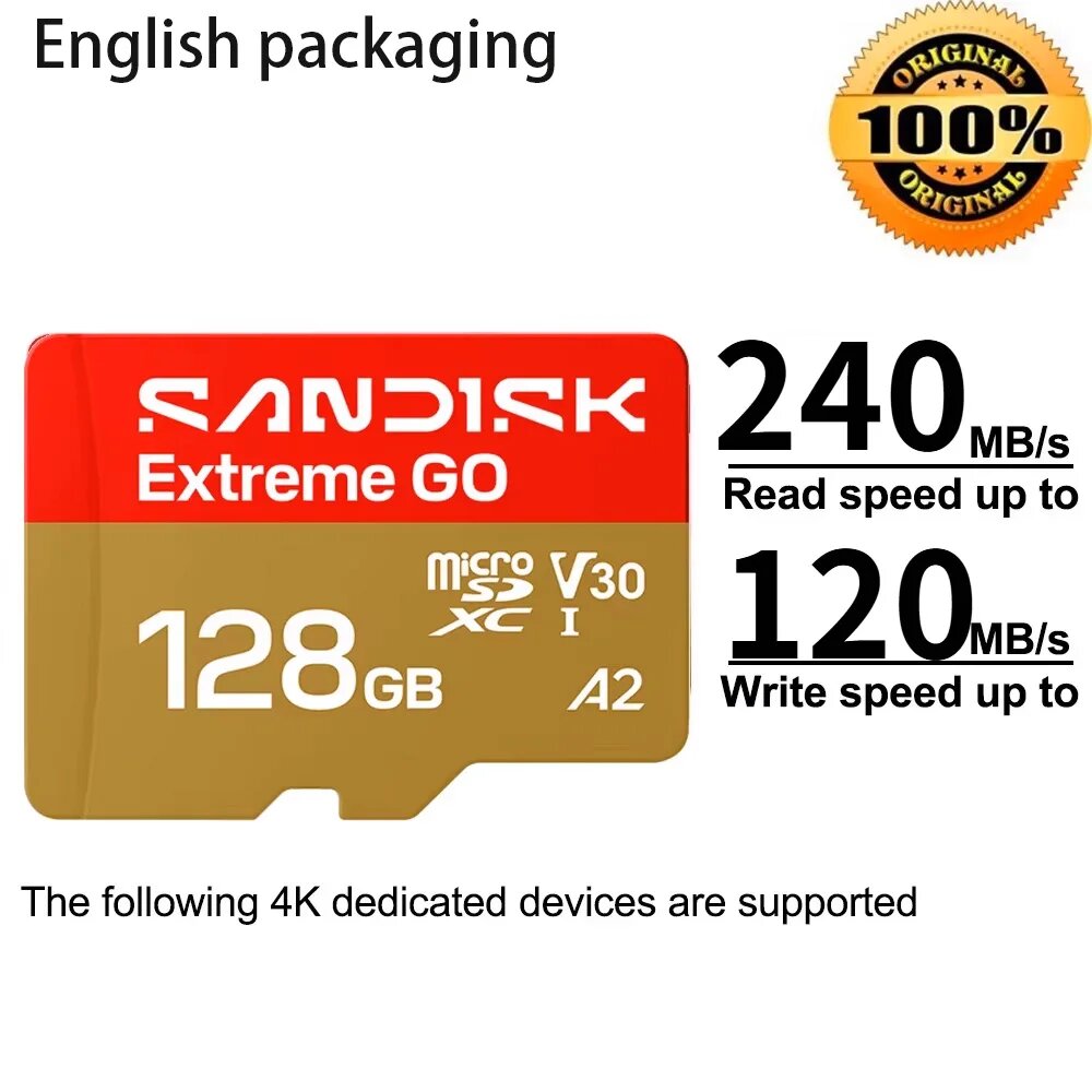 SanDisk Ultra Extreme PRO Micro SD карта памяти 256 ГБ