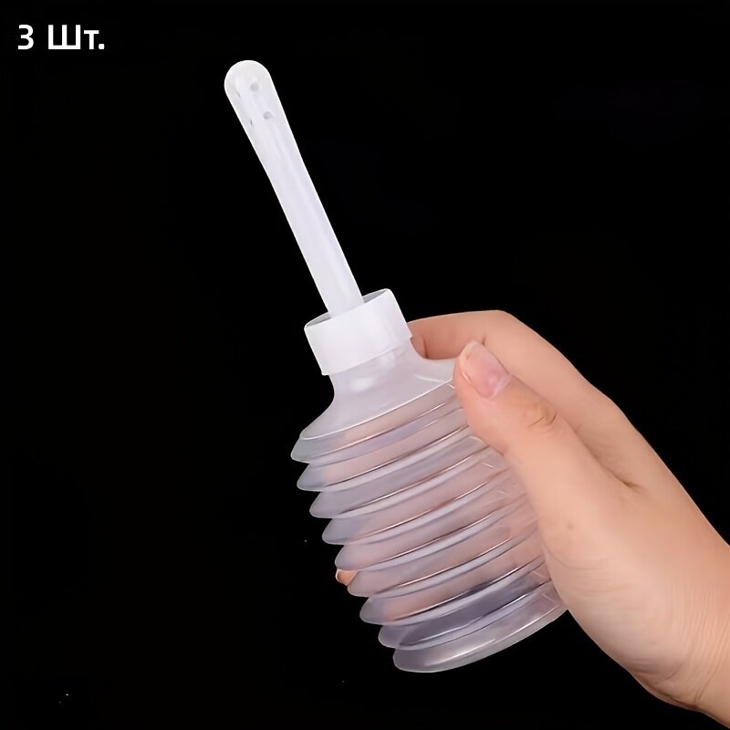 Портативная бутылка для личной гигиены, герметичная и удобная для путешествий, простая в использовании, подходит для мужчин и женщин, ручная, цилиндрической формы, прозрачная, 3 шт.