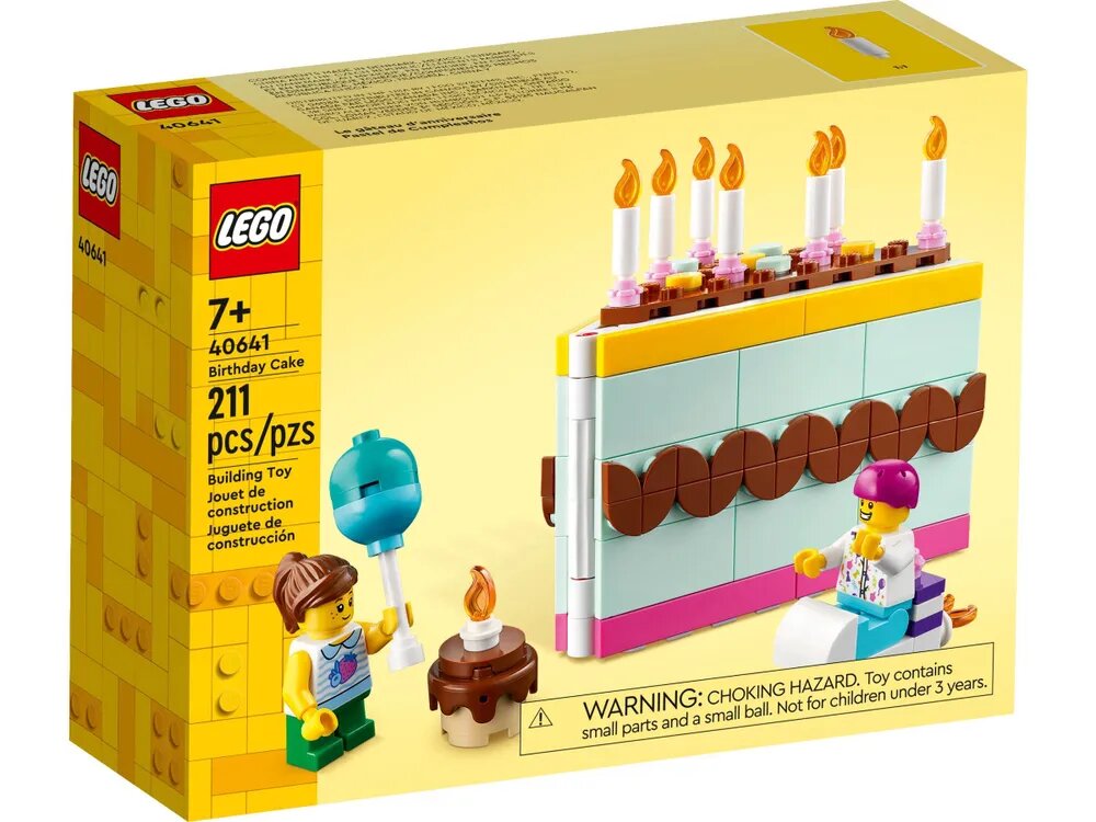Лего Holiday серия, LEGO 40641 Birthday Cake, lego конструктор для мальчика, лего для девочек