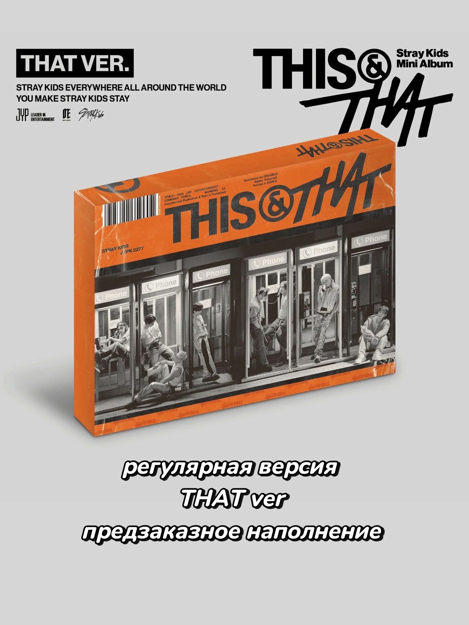 Альбом Stray kids THIS & THAT (THAT ver) официальный с предзаказным наполнением