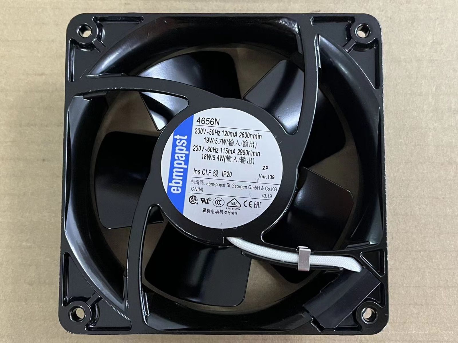 4656N AC230V 12038 Полнометаллический осевой вентилятор -