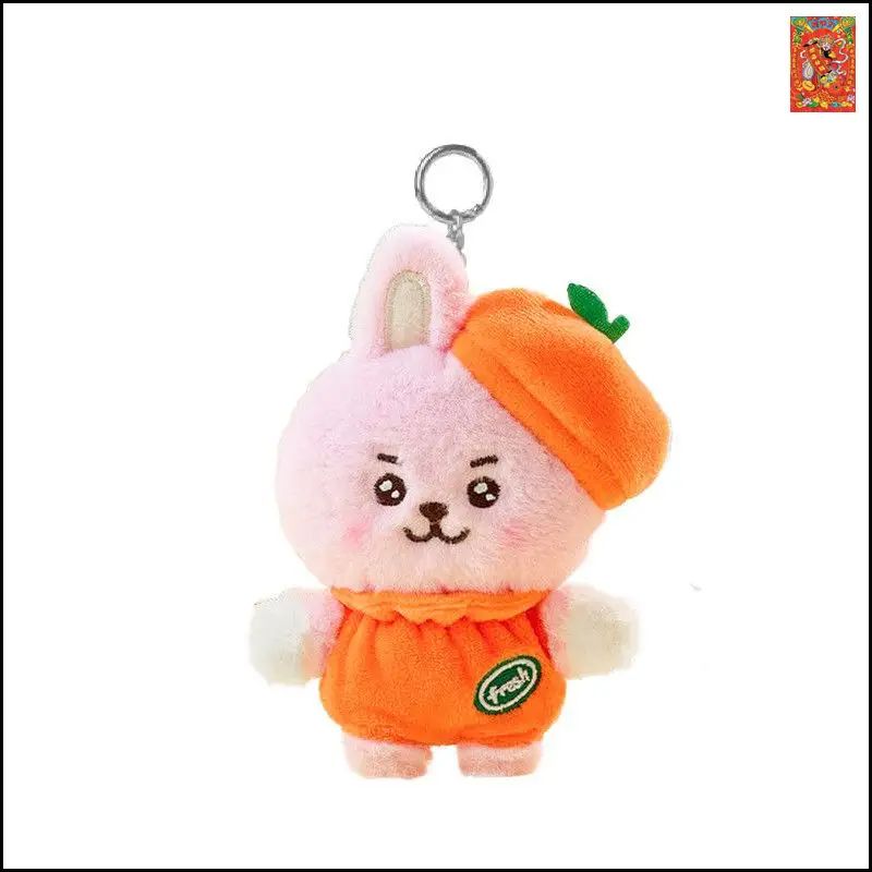 Брелок BTS BT21 оранжевая серия, плюшевая игрушка для фанатов