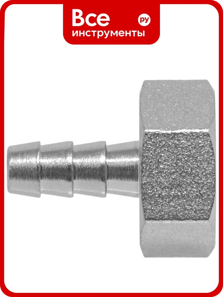 Штуцер MasterProf 3/8 на 6 мм сантехнический для шланга внутренняя резьба латунь, 2 шт ДС.071637.2