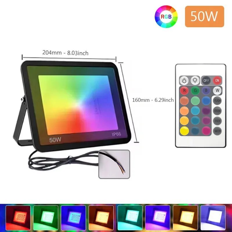 RGB Уличный Прожектор 100 Вт IP66