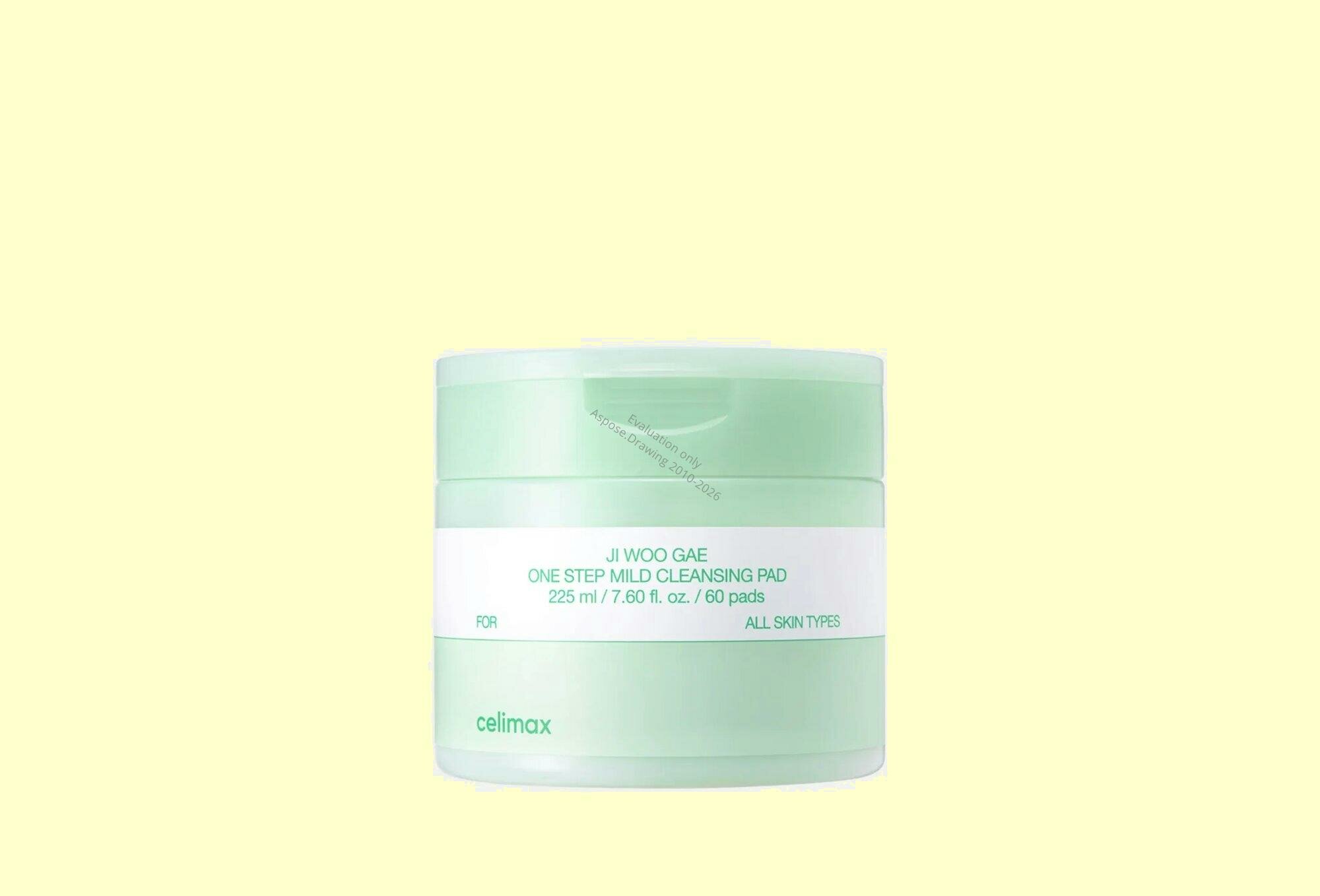 Диски для снятия макияжа Celimax Ji woo gae one step mild cleansing pad, 60 шт