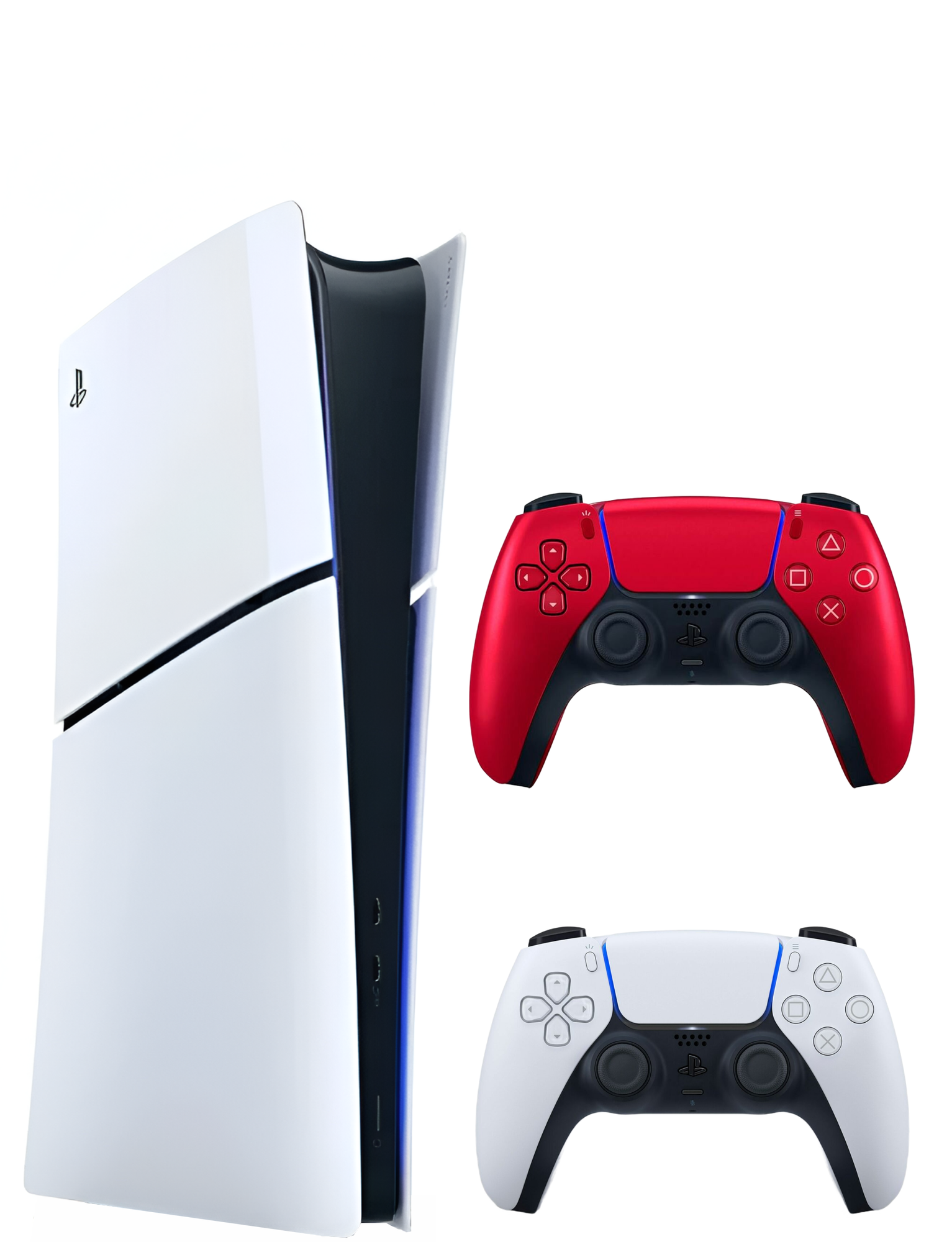 Игровая приставка Sony PlayStation 5 PS5 Slim Digital ,825 Гб (Без дисковода) + 2-ой геймпад(Vulcanic red)