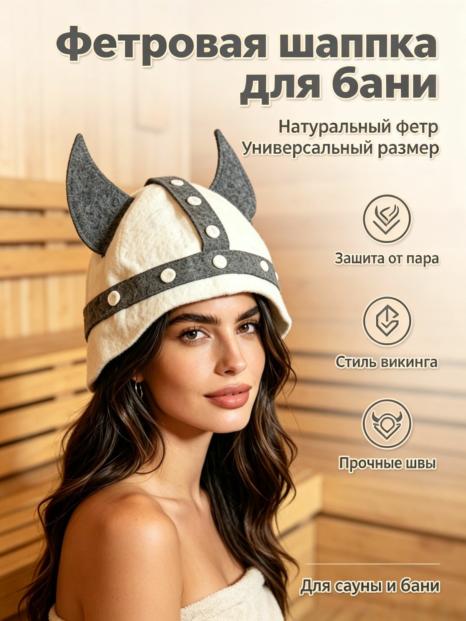 Шапка для бани