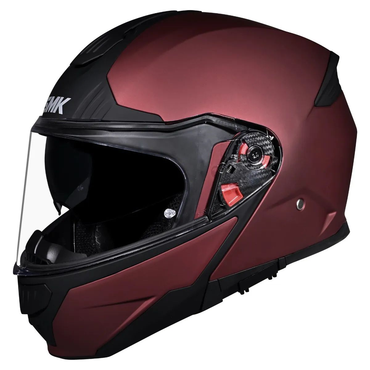 Мотошлем SMK Gullwing Wine Red MA300 модуляр