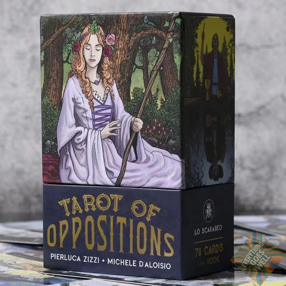 Карты Таро "Oppositions" Tarot, 78 карт, 12x7 см, с книгой